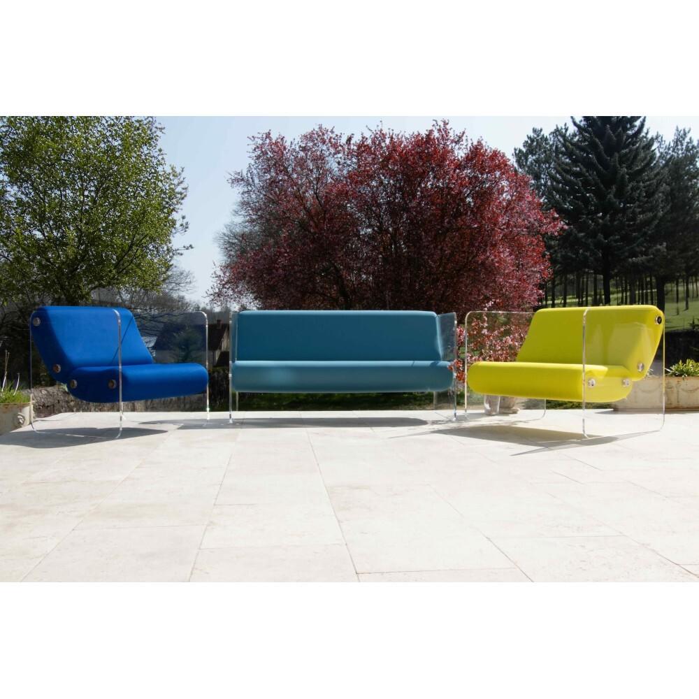 MW08 Design Armchair - Foam Seat - Acrylic glass