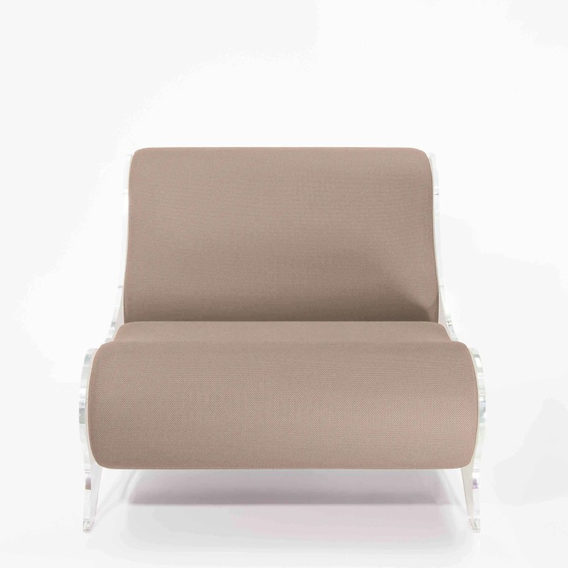 Design armchair MW06 – Cast PMMA panels, foam seat